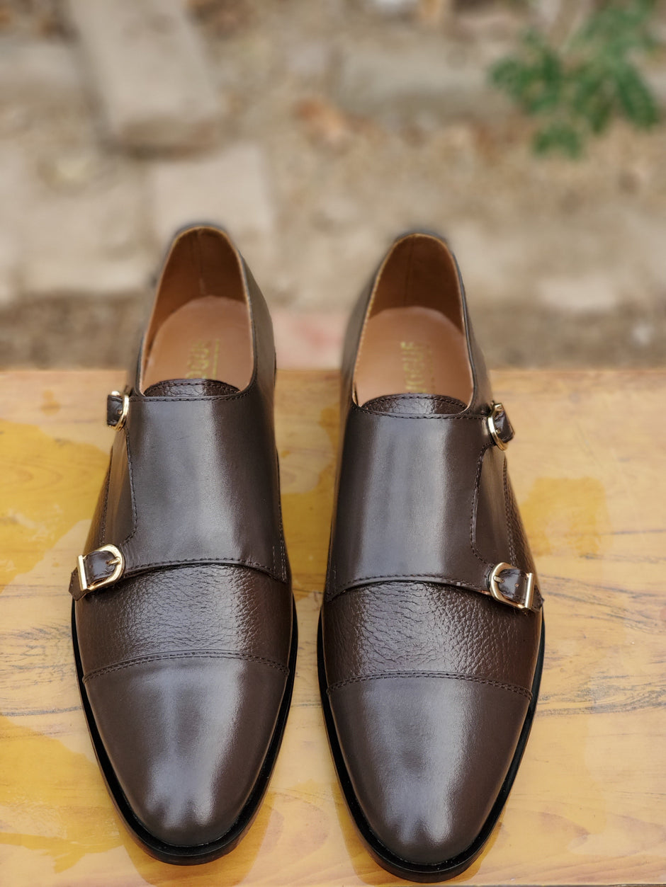 Leather Monk Style Shoes – DeVogue